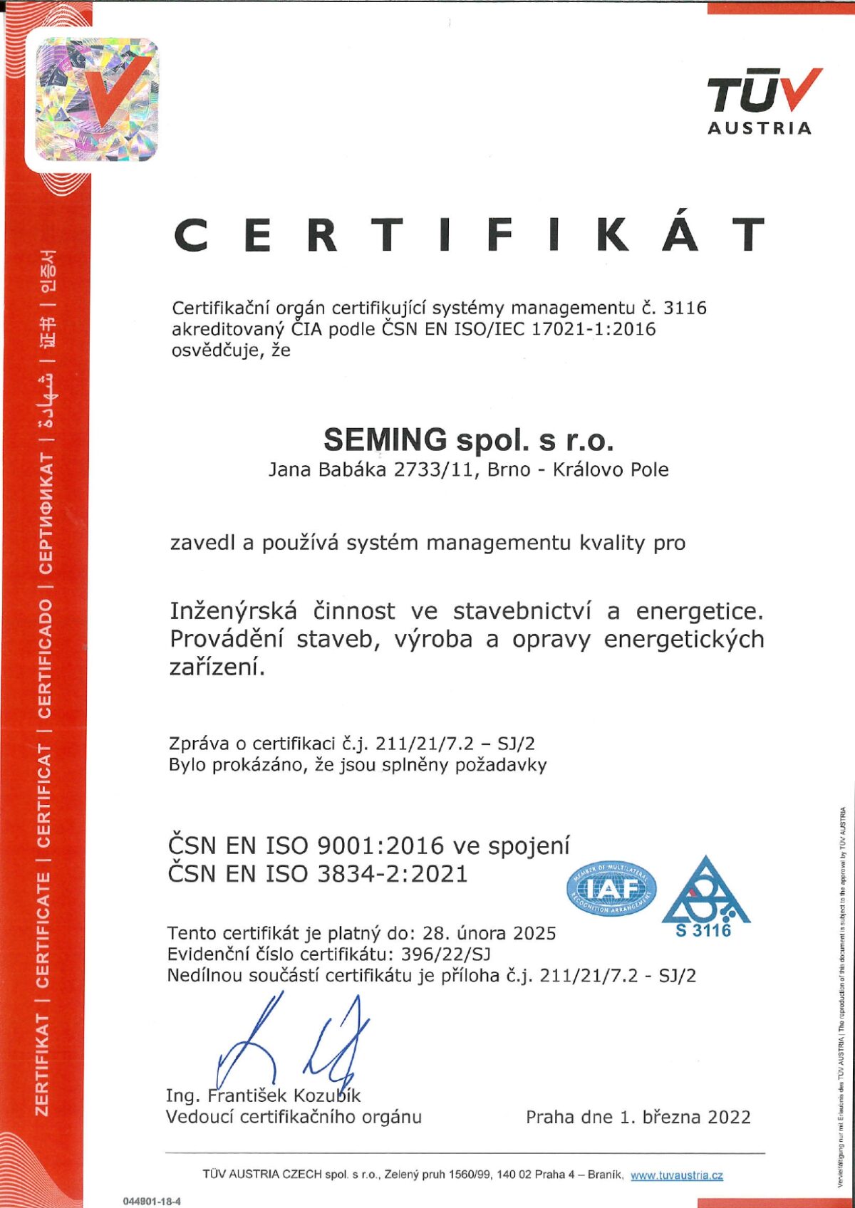 SEMING.CZ - Váš partner pro stavebnictví a energetiku - Brno